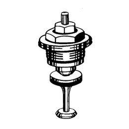 Heimeier Thermostat-Oberteil 3831-02.299 f&uuml;r Einrohrventil, Baureihe ab Juni 1981