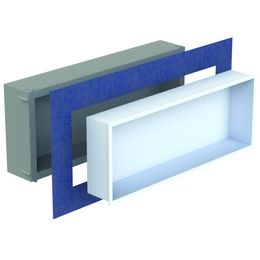 Schedel Multistar vision Nischeneinsatz BOX3080MR 300 x 800 x 120 mm, mit Rahmen, bianco wei&szlig;