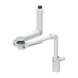 Geberit Clou Waschbeckenablauf 152059211 &Oslash; 40 mm, Raumsparmodell, mit Hebelbet&auml;tigung, hochglanz-verchromt
