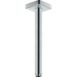 Hansgrohe Deckenanschluss E 300mm 27388000 chrom, Rosette eckig, DN 15, G 1/2