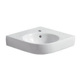 Geberit Waschtisch Renova Compact 226150600 weiss, KeraTect, Schenkell&auml;nge 50cm, Eckmodell