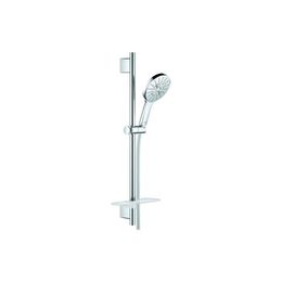 Grohe Rainshower SmartActive 130 Brausegarnitur 26575000 chrom, Brausestange 600mm, 3 Strahlarten, Durchflussbegrenzer 9,5 l/min
