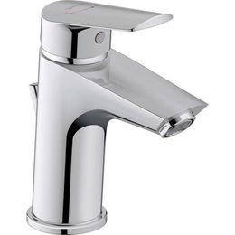 Duravit No. 1 Waschtischarmatur N11011001010 mit Zugstangen-Ablaufgarnitur, Ausladung 100mm, Fresh-Start, chrom