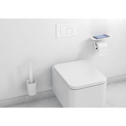 Hansgrohe WallStoris Toilettenset 27969700 aus Kunststoff, Mattwei&szlig;