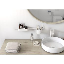 Hansgrohe WallStoris Badezimmerset 27968700 aus Kunststoff, Mattwei&szlig;