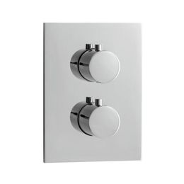 Herzbach Nano Fertigmontageset 11.500550.3.01 chrom, Unterputz-Brause-Thermostat square