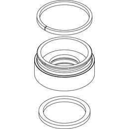 Ideal Standard Rosette MELANGE 3L WT, kpl., Chrom A962054AA