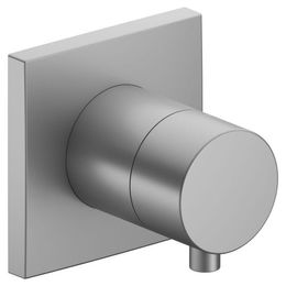 KEUCO Ixmo Fertigmontageset 59541171002 Aluminium-finish, Unterputz-Absperrventil, Griff Comfort, eckig