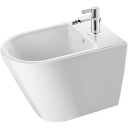 Duravit D-Neo Bidetarmatur DE2400001010 mit Zugstangen-Ablaufgarnitur, Ausladung 125mm, chrom