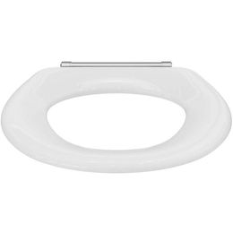 Ideal Standard Contour 21 WC-Sitzring K712201 mit Stangenscharnier, Scharniere Edelstahl, antibakteriell, wei&szlig;