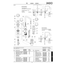 Ideal Standard JADO Seitenventil GLANCE, 3-Loch-WT A860489NU