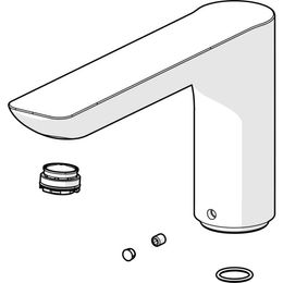 Hansa Auslauf Ligna komplett 180 mm 59913736