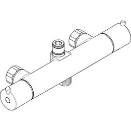 Hansgrohe Thermostat Croma 100 92131000 Showerpipe chrom