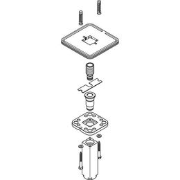 Hansgrohe HG Brausearm Decke Axor Starck 95887000 Kopfbrause 240x240mm chrom