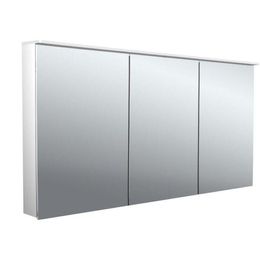 Emco flat 2 Design Aufputz-Lichtspiegelschrank 979706406 1400x711mm, LED, mit Lichtsegel, 3-t&uuml;rig, Aluminium