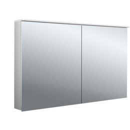 Emco flat 2 Design Aufputz-Lichtspiegelschrank 979706405 1200x711mm, LED, mit Lichtsegel, 2-t&uuml;rig, Aluminium