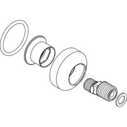 Ideal Standard S-Anschlu&szlig; MELANGE Bade AP, kpl., A962050AA Chrom