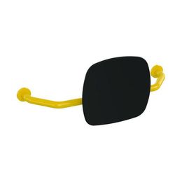 HEWI 801 Rückenstütze 801.51.917318 Wandabstand 230mm, Lehne tiefschwarz, senfgelb
