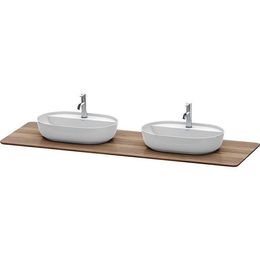 Duravit Luv Waschtisch-Konsole LU9462B7777 178,3x59,5cm, nussbaum, aus Massivholz, mit 2 Ausschnitten