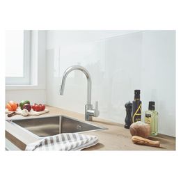 Grohe Feel Küchenarmatur 31486DC1 supersteel, hoher Auslauf, mit Dual-Spülbrause