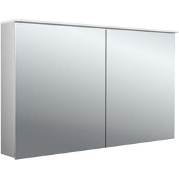 Emco pure 2 Design Aufputz-Lichtspiegelschrank 979705405 1200x711mm, LED, mit Lichtsegel, 2-t&uuml;rig, Aluminium