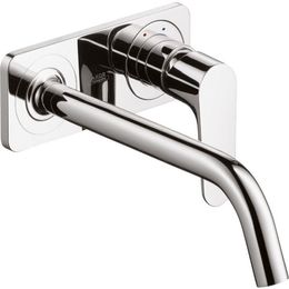 Hansgrohe Axor Citterio M Fertigmontageset 34115000 Unterputz-Waschtischarmatur, Ausladung 227mm, mit Platte, chrom