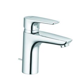 Kludi Pure&solid Waschtischarmatur 342900575 chrom, DN 15, mit Metall-Ablaufgarnitur