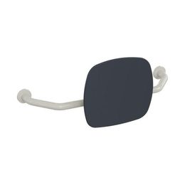 HEWI 801 R&uuml;ckenst&uuml;tze 801.51.917297 Wandabstand 230mm, Lehne anthrazitgrau, lichtgrau
