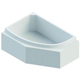 Schedel Keramag Renova Nr.1 Eck-Wannentr&auml;ger SW13042A 150x100cm, rechts, mit Ablage, H&ouml;he 57cm