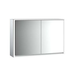 Emco Loft Aufputz-Lichtspiegelschrank 979805118 1200x733mm, LED, 2-türig, aluminium/Spiegel