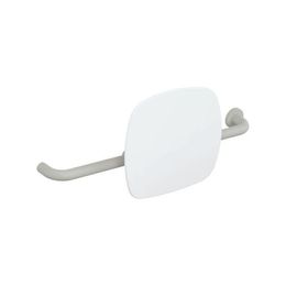 HEWI 801 R&uuml;ckenst&uuml;tze 801.51B9261R97 Wandabstand 150mm, Ausf&uuml;hrung rechts, matt, Lehne signalwei&szlig;, lichtgrau