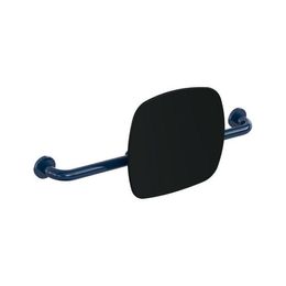 HEWI 801 Rückenstütze 801.51.916350 Wandabstand 150mm, Lehne tiefschwarz, stahlblau