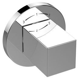 KEUCO Edition 90 3 Wege Umstellung 59048010001 UP-3-Wege-Umstellventil, Griff eckig, Rosette rund, verchromt