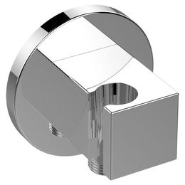 KEUCO Edition 90 Schlauchanschluss 59092010001 mit Brausehalter, f&uuml;r Schlauch mit konischer Mutter, verchromt