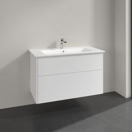 Villeroy & Boch Villeroy & Boch Finero Waschtisch mit Unterschrank 100 cm S00503DHR1 Waschtisch-Set 100 x 50 x 60 cm, 2 Auszüge, Glossy White