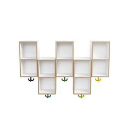 HEWI Doppel-H&auml;ngeregal M20.03.004 1000x600x200mm, Erweiterung, 5 Pl&auml;tze mit 3-fach-Haken