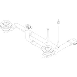 Dornbracht Ablaufgarnitur, 1 1/4 04110100800-86 edelstahl matt