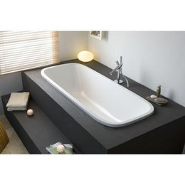 Hoesch Singlebath Uno Oval Badewanne 3687.010 176,6 x 75 cm, weiß, Einbauversion