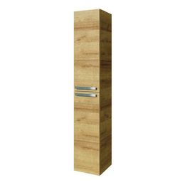 Artiqua Serie 843 Hochschrank HCT303314BG228 168x30x33cm, 2 T&uuml;ren Graphit Struktur