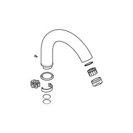 Hansgrohe Axor Carlton Auslauf 96051000 f&uuml;r Zweigriff Waschtischarmatur, chrom