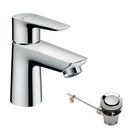Hansgrohe Talis E 80 Waschtischarmatur 71707000 chrom, Niederdruck, mit Ablaufgarnitur