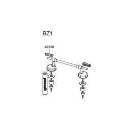 Pressalit Spezialscharnier BZ1999 Edelstahl, f&uuml;r WC-Sitz Projecta Plus, universal, Montage von unten
