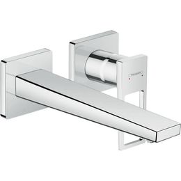 Hansgrohe Metropol Waschtischarmatur 74526000 chrom, für Wandmontage, Bügelgriff, 225mm