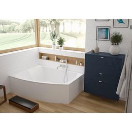 Hoesch Largo Badewanne 3694.010 180x130 cm, weiss, Ausführung links