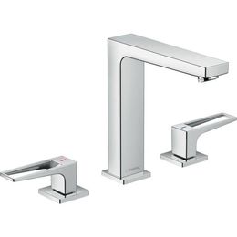 Hansgrohe Metropol 160 Waschtischarmatur 74515000 chrom, 3 Loch Waschtischarmatur, Bügelgriff