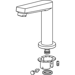 Hansa Auslauf Waschtisch Twist komplett 59914201 130 mm chr