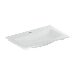 Geberit iCon M&ouml;bel-Waschtisch 501844001 75 x 48 cm, Hahnloch mittig, ohne &Uuml;berlauf, wei&szlig;