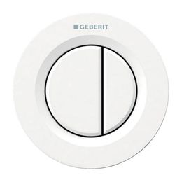 Geberit WC-Steuerung Typ 01 116042111 pneumatisch, 2-Mengen-Sp&uuml;lung, Kunststoff, wei&szlig;-alpin