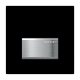 Geberit Urinalsteuerung Typ 50 116016DW5 schwarz-verchromt geb&uuml;rstet, pneumatisch