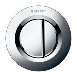 Geberit WC-Steuerung Typ 01 116042211 pneumatisch, 2-Mengen-Sp&uuml;lung, Kunststoff, hochglanz-verchromt